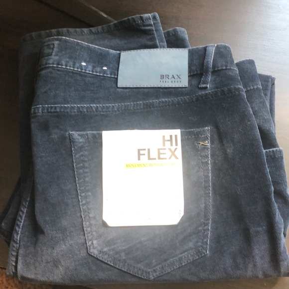 brax | Pants | Brax Feel Good Corduroy Blue Pants Size 4 X 32 | Poshmark